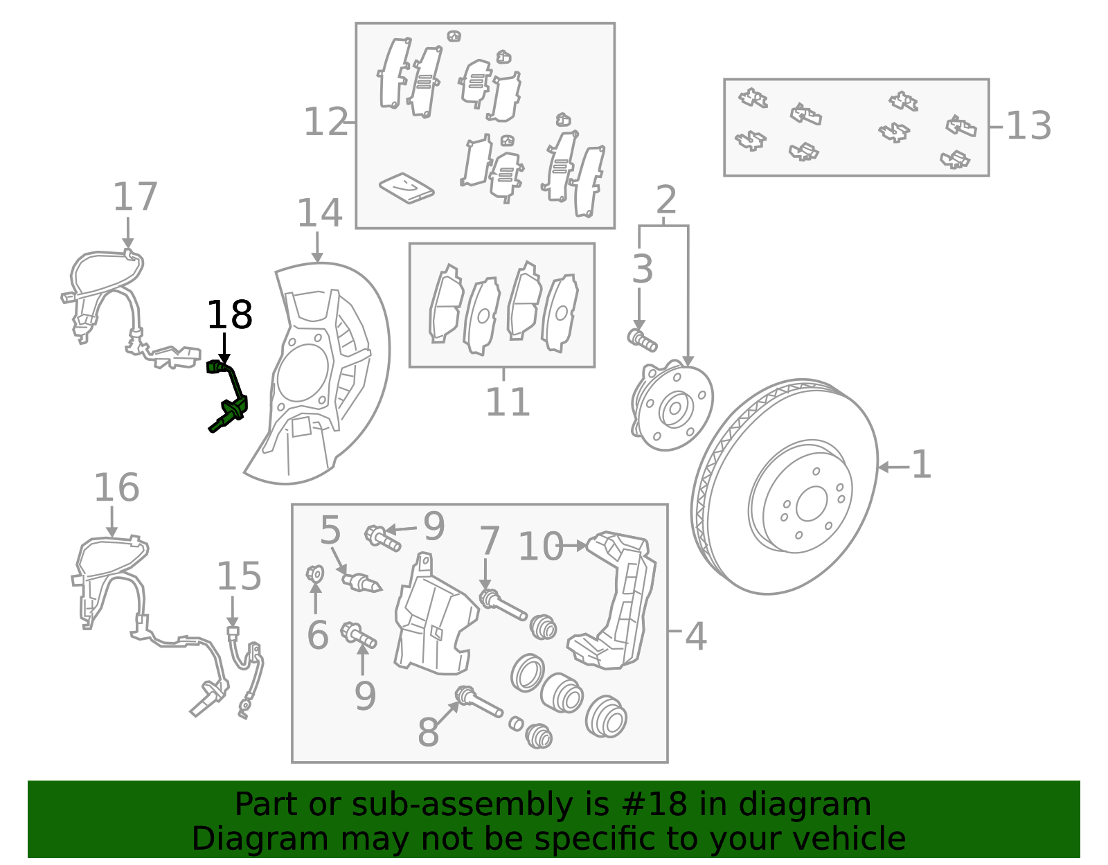 2019-2022 Toyota Avalon Front Speed Sensor 89542-33151 | Toyota Parts ...