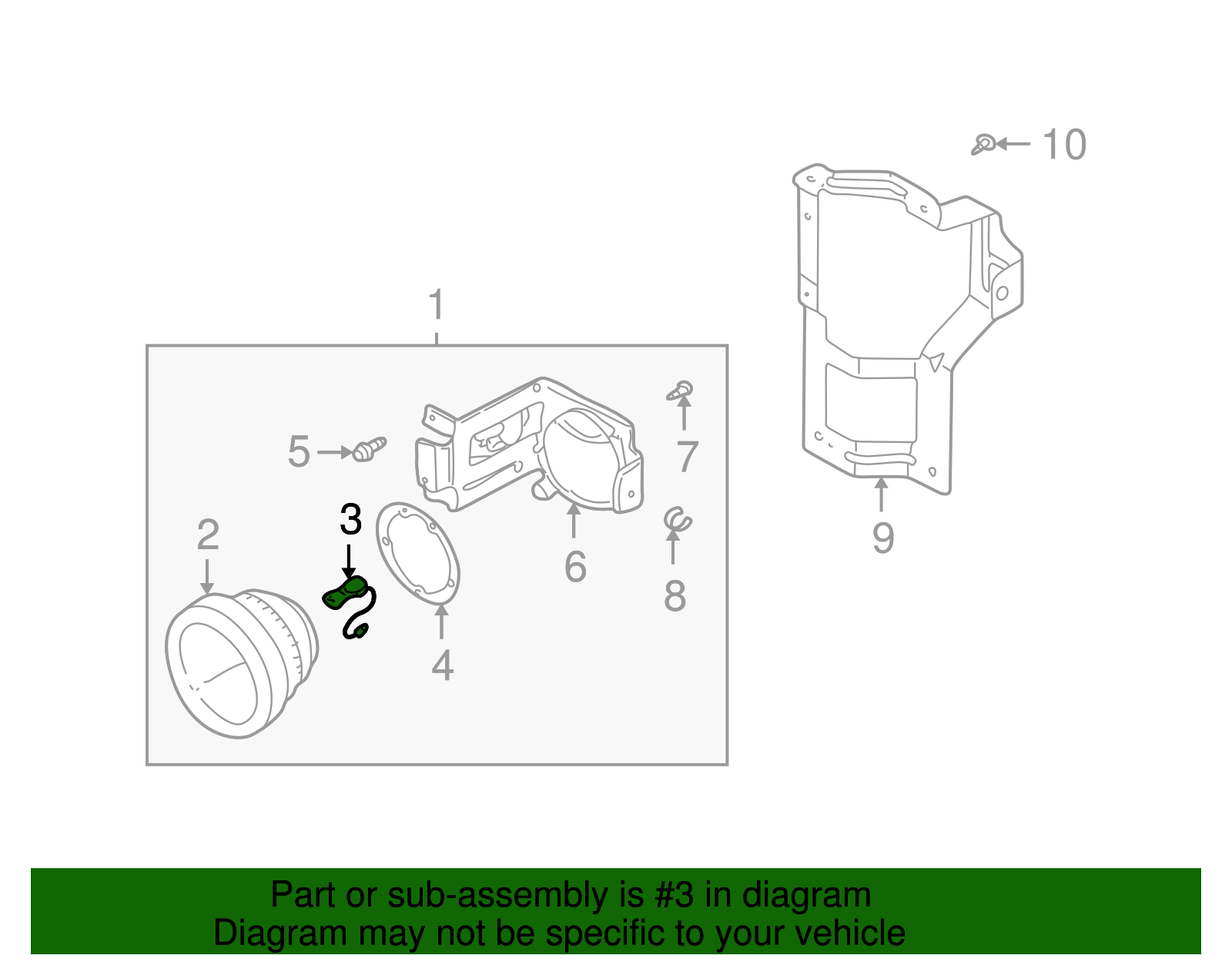 MS820964 - Fog Lamp Bulb - 1991-2006 Mitsubishi | Lasco Auto Parts