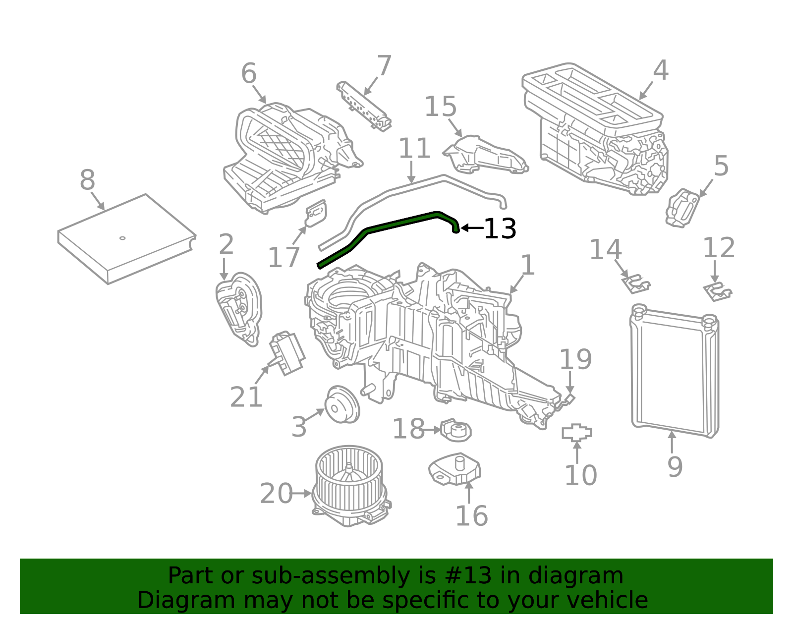 2017-2019 Ford Hose Heater Water HC3Z-18472-C | Ford OEM Parts Outlet