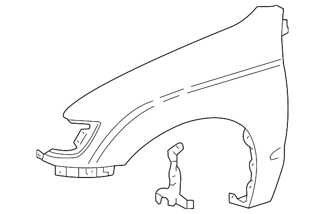 53802-04070 - Fender 2001-2004 Toyota Tacoma | Longo Toyota Parts