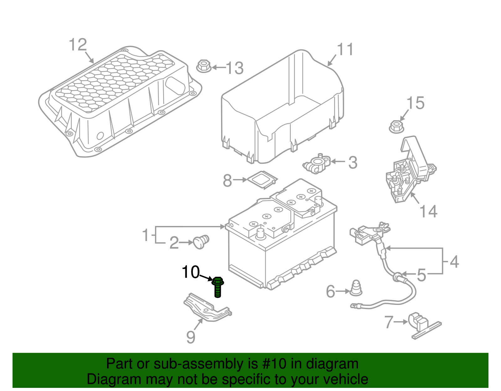 2010-2018 Audi Lower Hinge Mount Bolt N-106-242-02 | Audi USA Parts