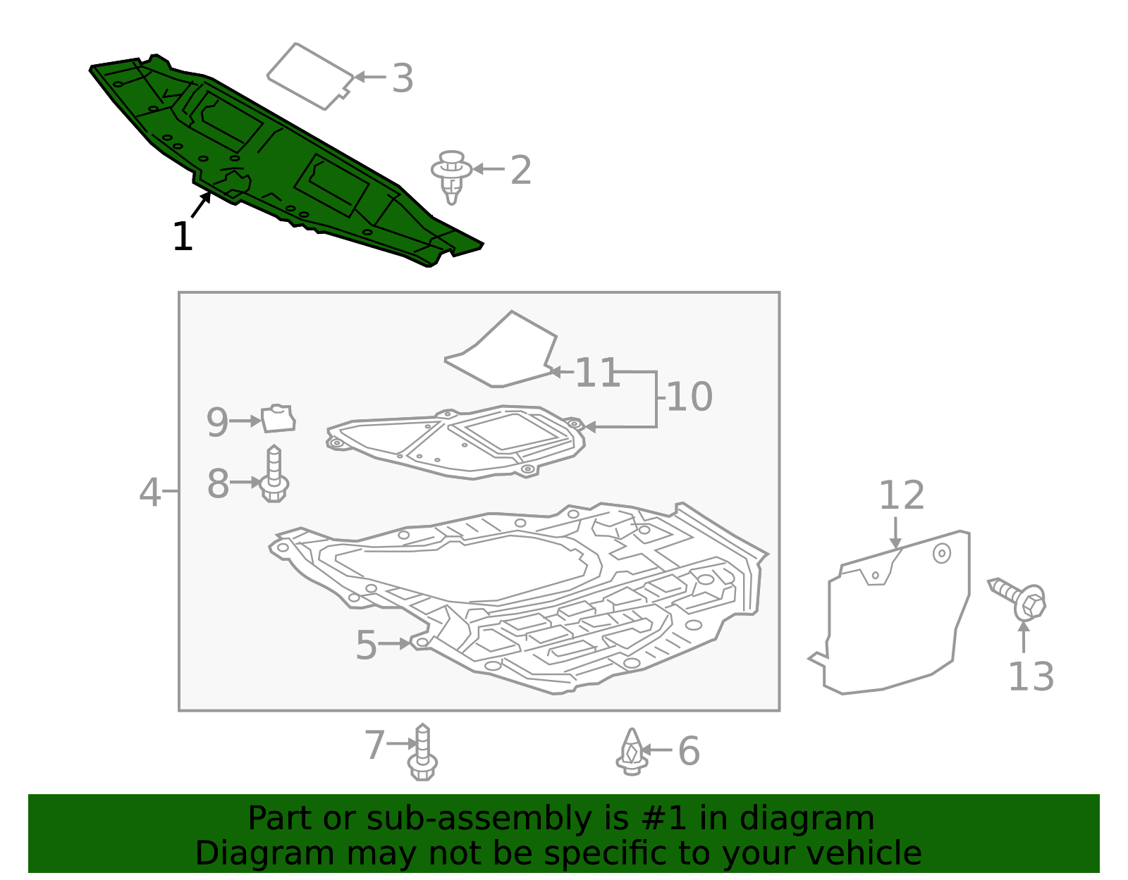 Genuine Official Toyota Sight Shield part# 53295-06190 for 2018-2024 ...
