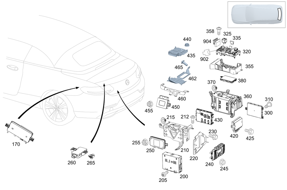 205-900-26-29 - Control Unit 2008-2023 Mercedes-Benz | Mercedes-Benz ...