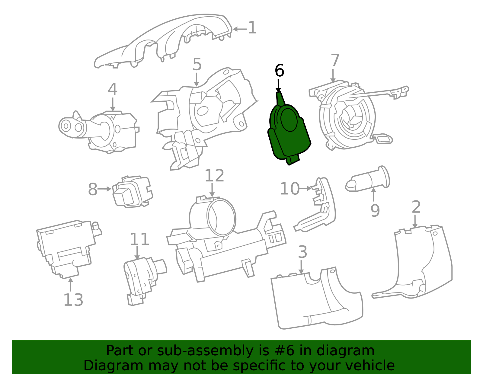 2011-2017 GM Steering Angle Sensor 84107026 GM | GMPartsDirect.com