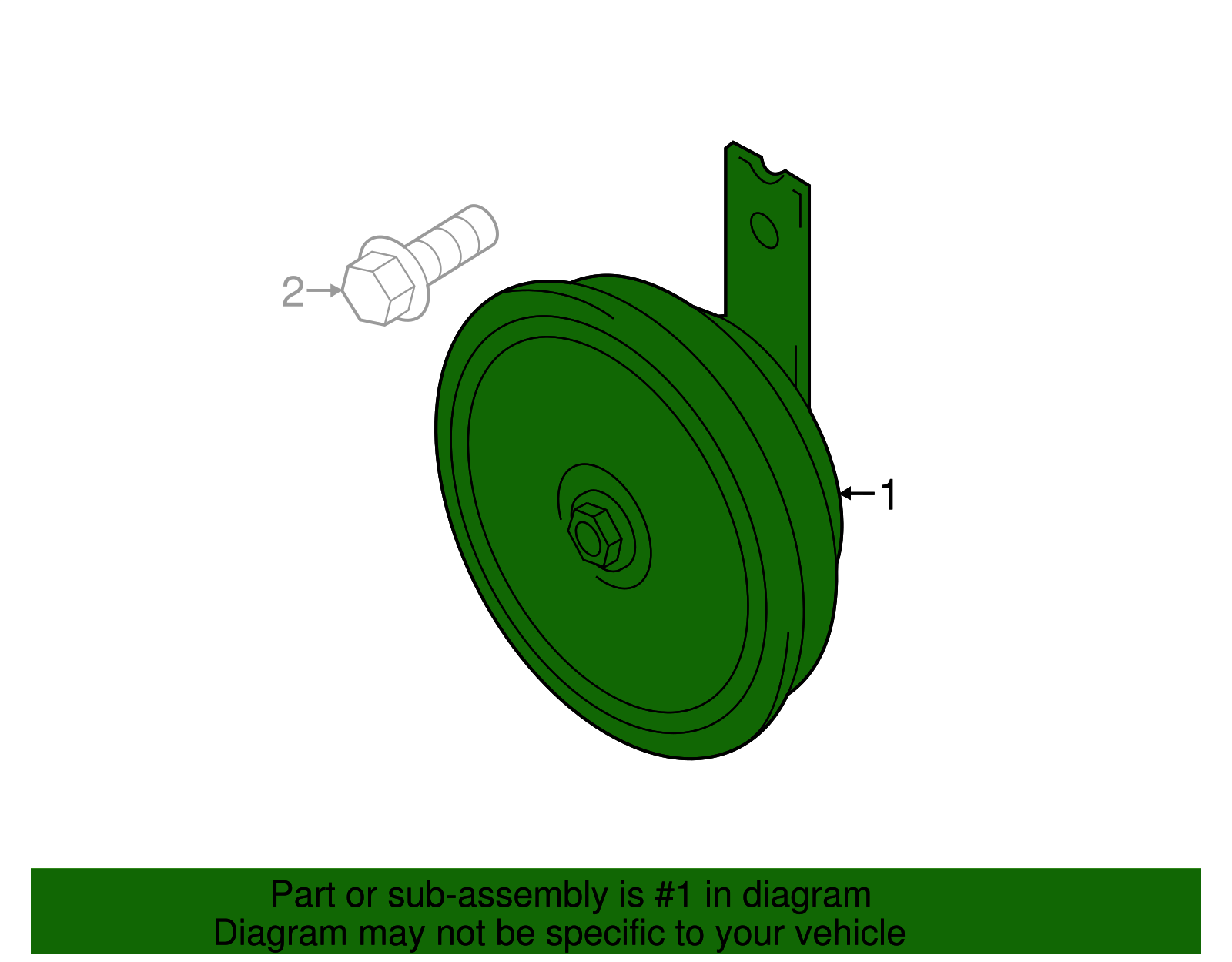 96610-2S600-DS - 2011-2013 Hyundai Tucson - Horn | Hyundai Parts Express