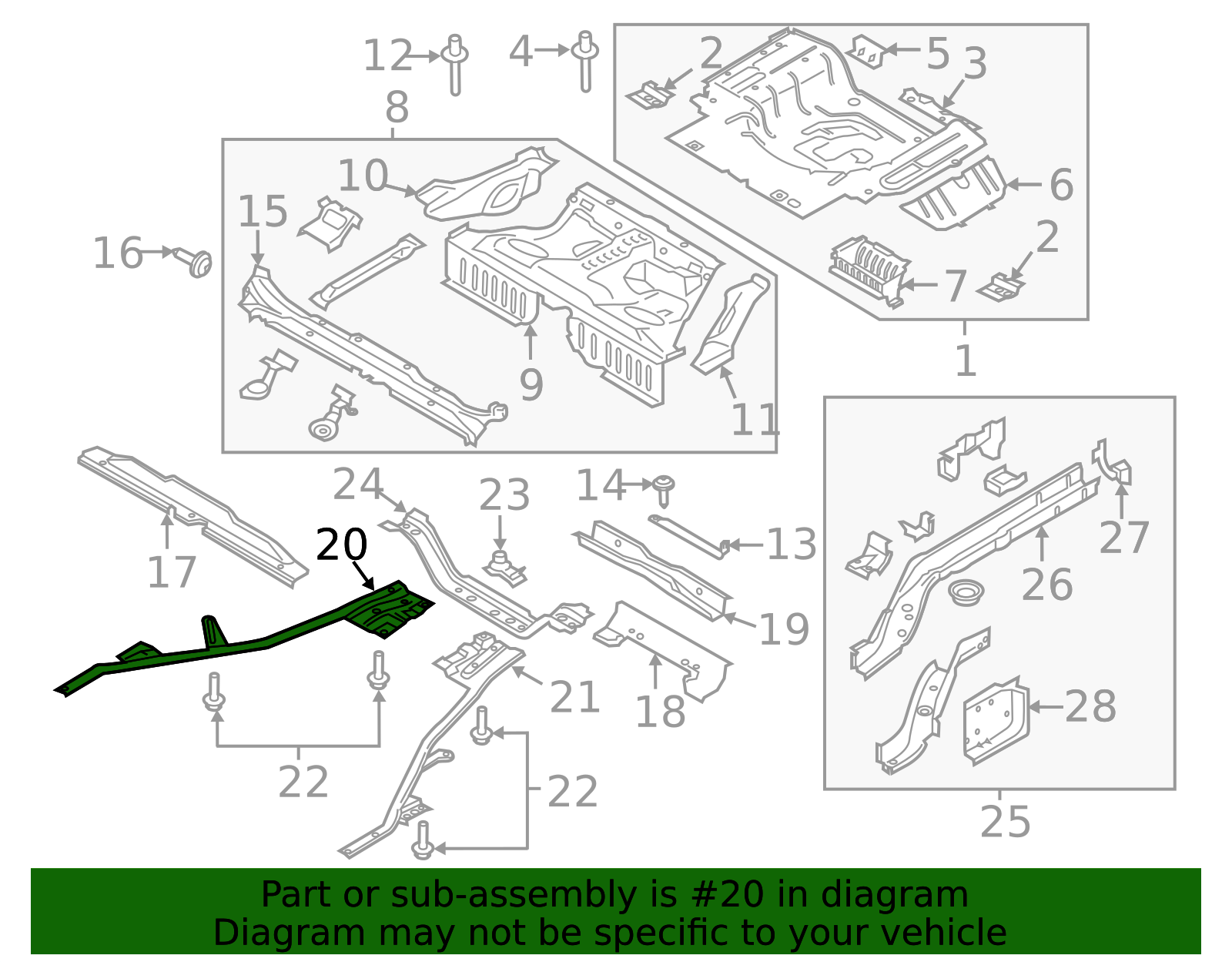 2015-2025 Ford Mustang | Suspension Sub-Frame Cross-Member Brace | FR3Z ...