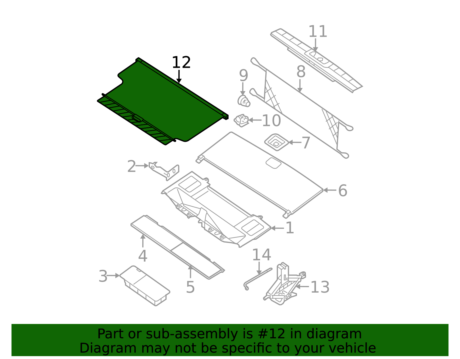 84982-EA600 - Tonneau Cover Official Nissan Parts Store