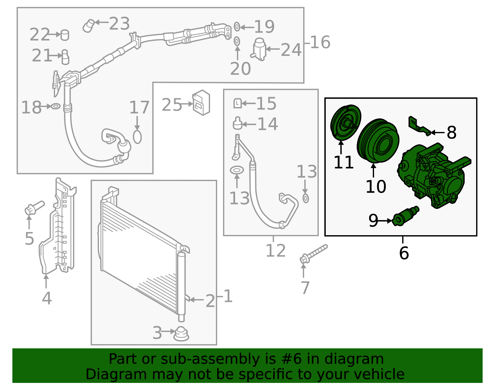 2016-2018 Kia Optima Compressor Assembly 97701-C3000RU | QuirkParts