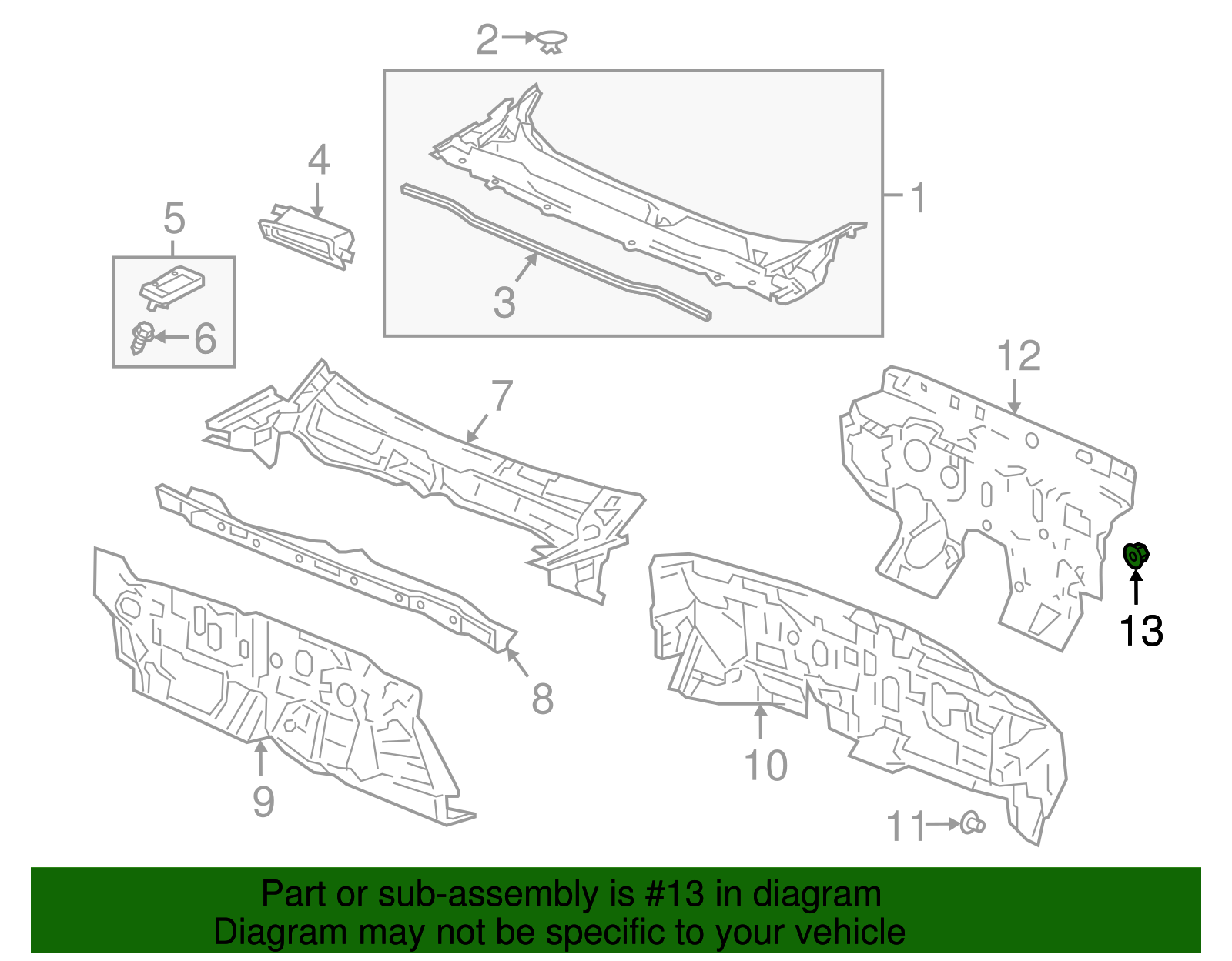 2009-2025 Honda Dashboard Panel Insulator Clip 91517-SE0-003 | Honda ...