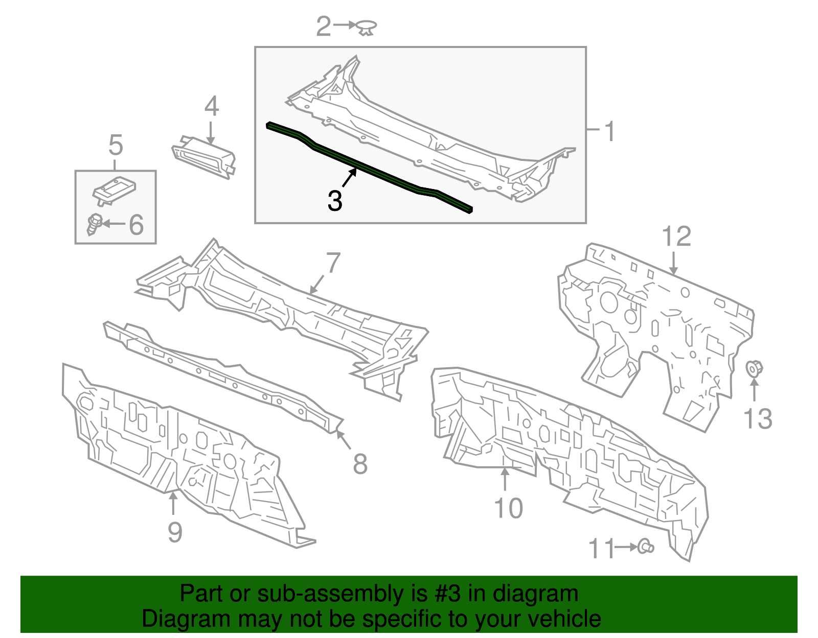 74143-TVA-A01 - Seal To Cowl 2018-2022 Honda Accord | Honda Parts Online