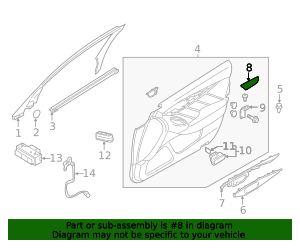 2014-2020 Infiniti Q50 Pull Handle 80950-4GA0A | OEM Parts Online