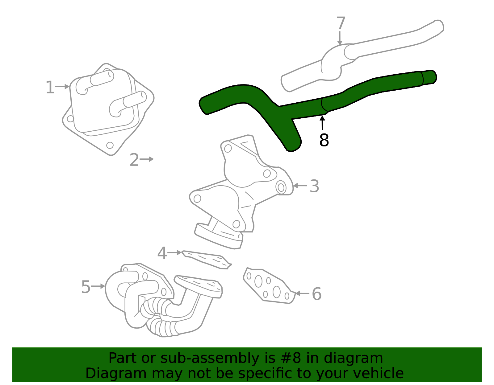 2017-2022 Toyota Engine Coolant Hose 16281-0P080 | MotorMotor