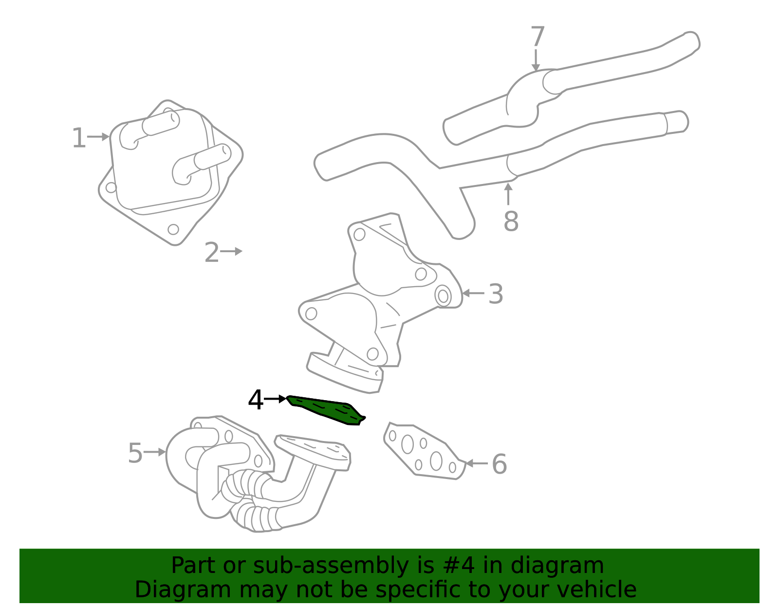 2007-2022 Toyota 2007-2022 Toyota - Gasket, Oil Cooler 15785-0P010 ...