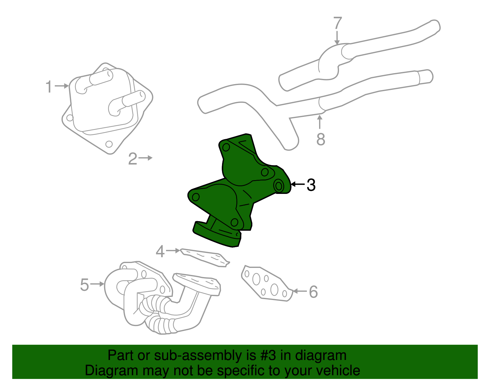 2017-2022 Toyota Mount Bracket 15781-0P010 | Toyota Parts Center