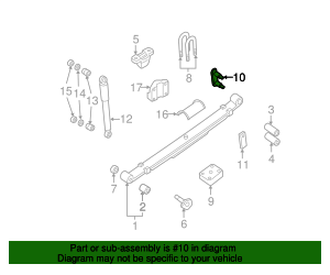 Genuine Leaf Spring Shackle - 55220-7Z001 | NissanParts.cc | Nissan ...