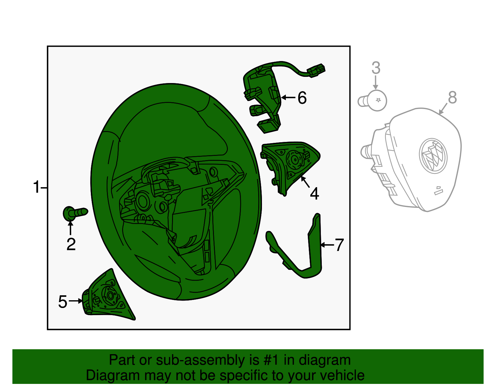 2019-2020 Buick Envision Steering Wheel Heater 84355921 | Capital Chevy ...