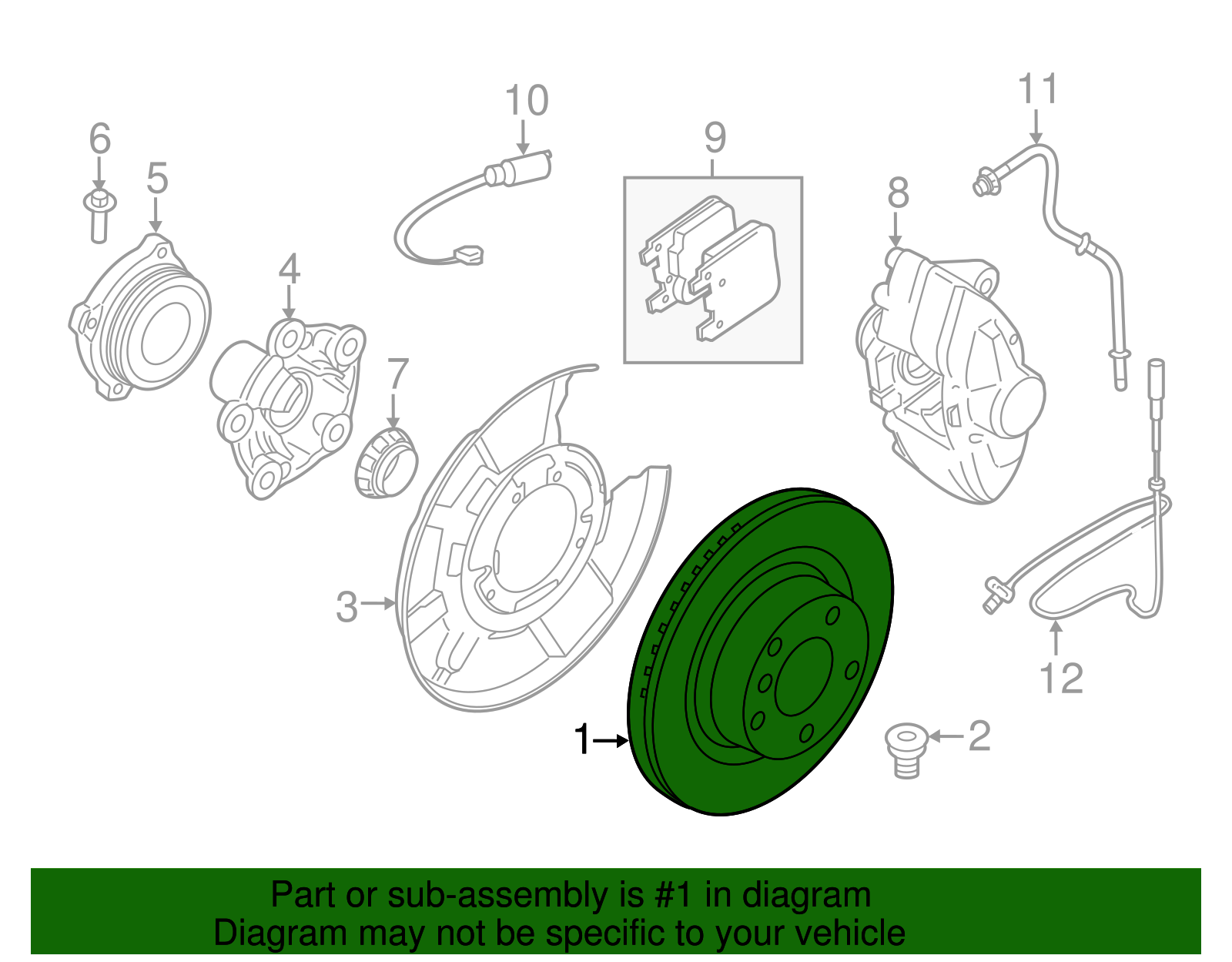 2015-2021 BMW Rotor 34-20-7-889-668 | BMW Parts Online Hub