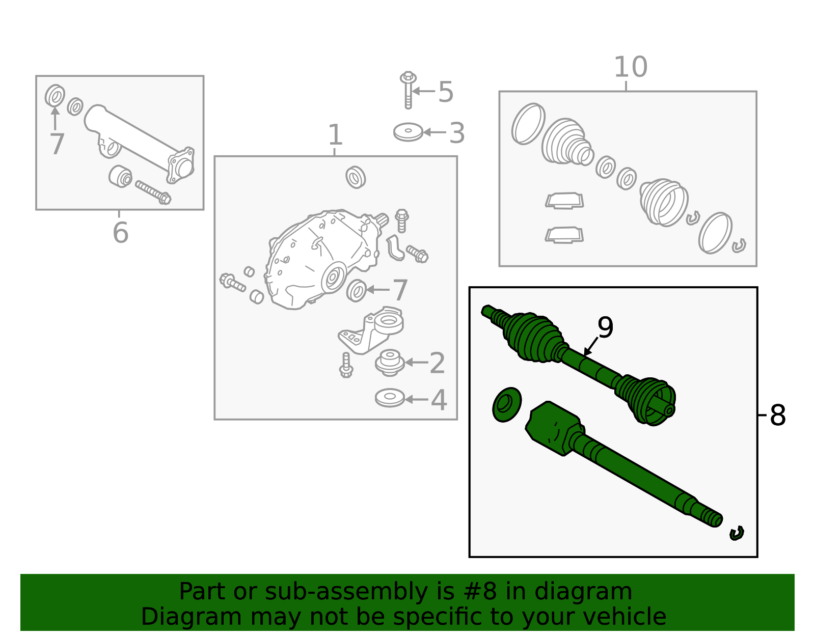 Genuine OEM Axle Shafts Part# LR064251 Fits 2013-2022 Land Rover: Up To ...