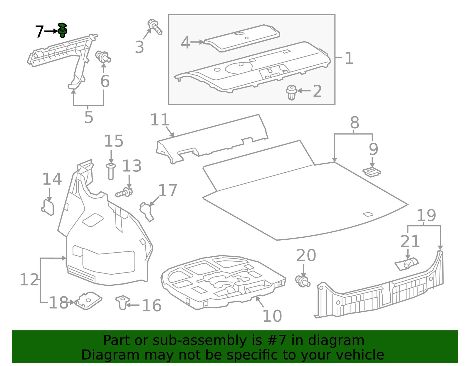Lift-Gate Trim Scuff Plate Clip 90467-A0002-C4 | OEM Parts Online