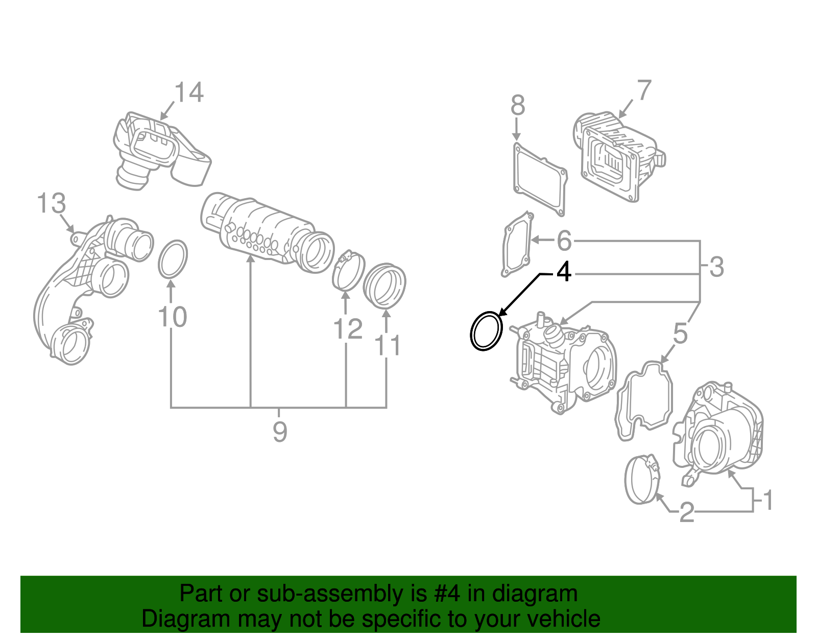 2016-2023 Volvo Front Resonator O-Ring 31370481 | Genuine Volvo ...