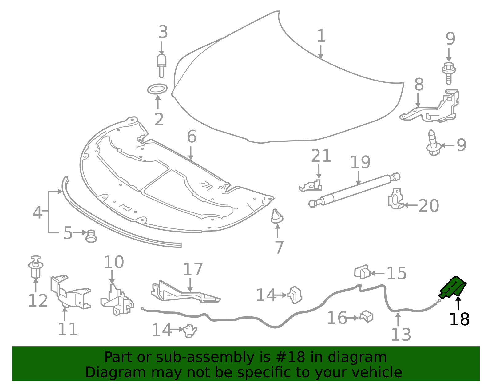 53601-0E010-C0 - High-Quality Hood Release Handle for 2016-2022 Lexus ...