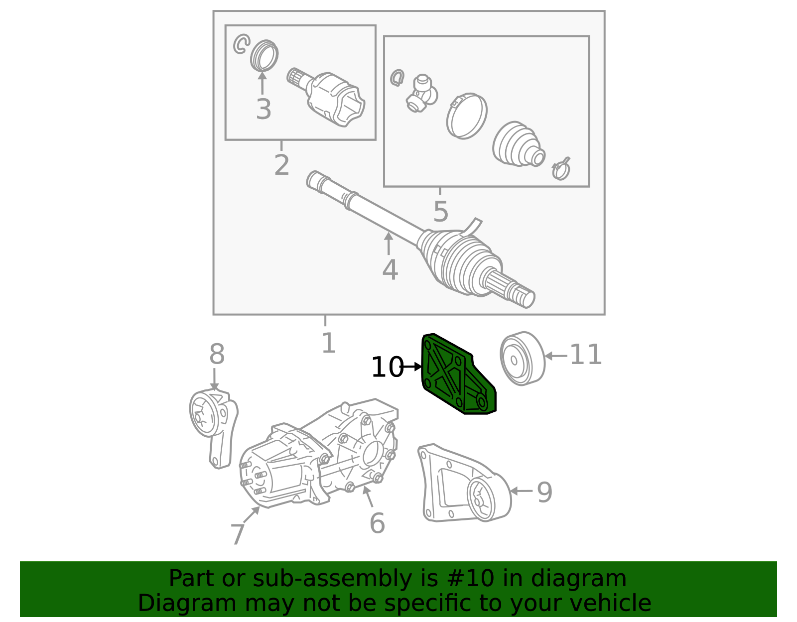 2006-2018 Toyota RAV4 Differential Housing Support 52391-0R030 | Toyota ...