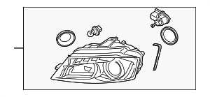 8P0-941-029-BK - Composite Headlamp 2009-2013 Audi | Audi OEM Parts Guy