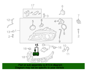 2009-2013 Audi Control Module 7L6-941-329-B | Audi USA Parts