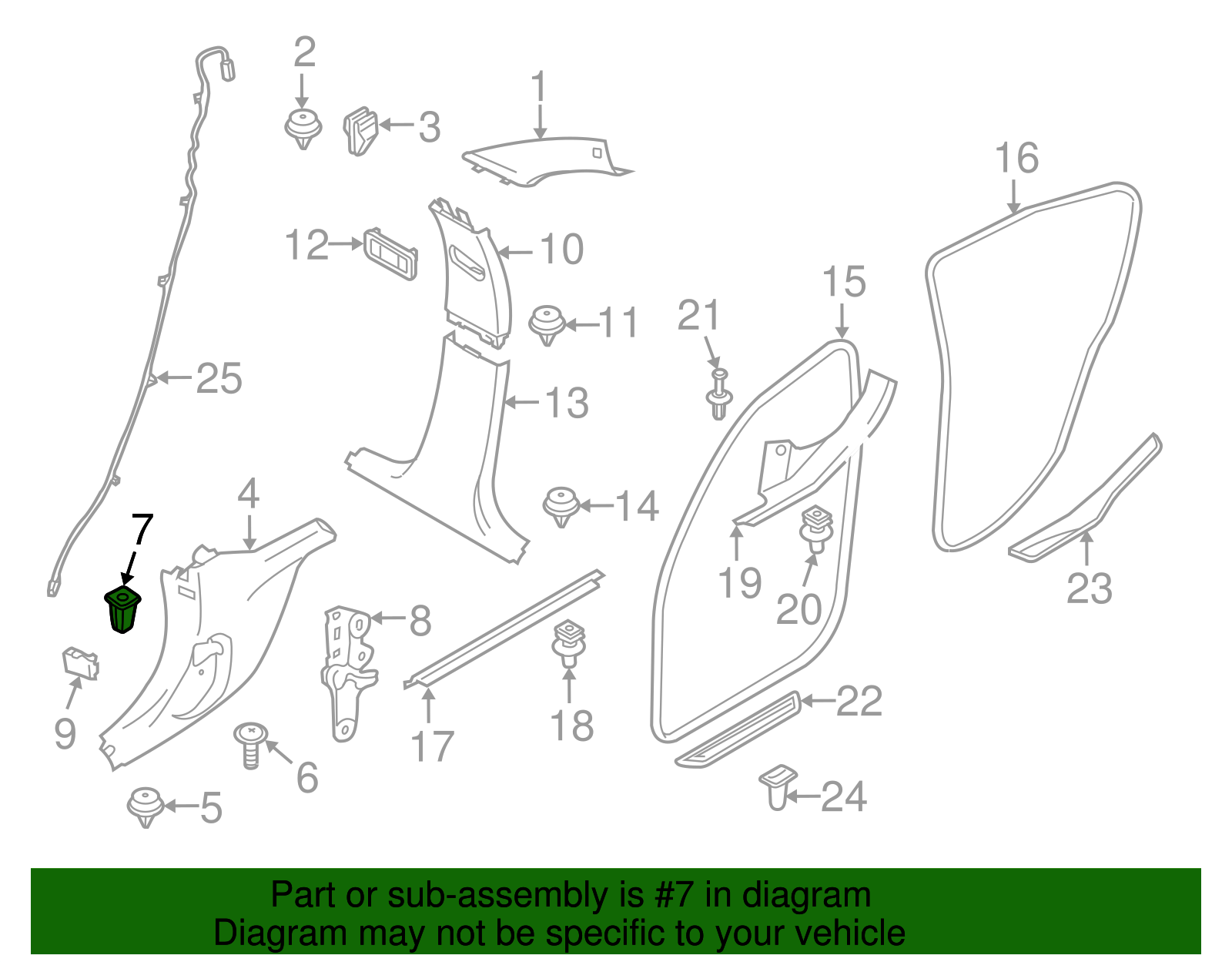 63-17-1-367-868 - Kick Panel Trim Retainer Nut 1992-2020 BMW | BMW ...