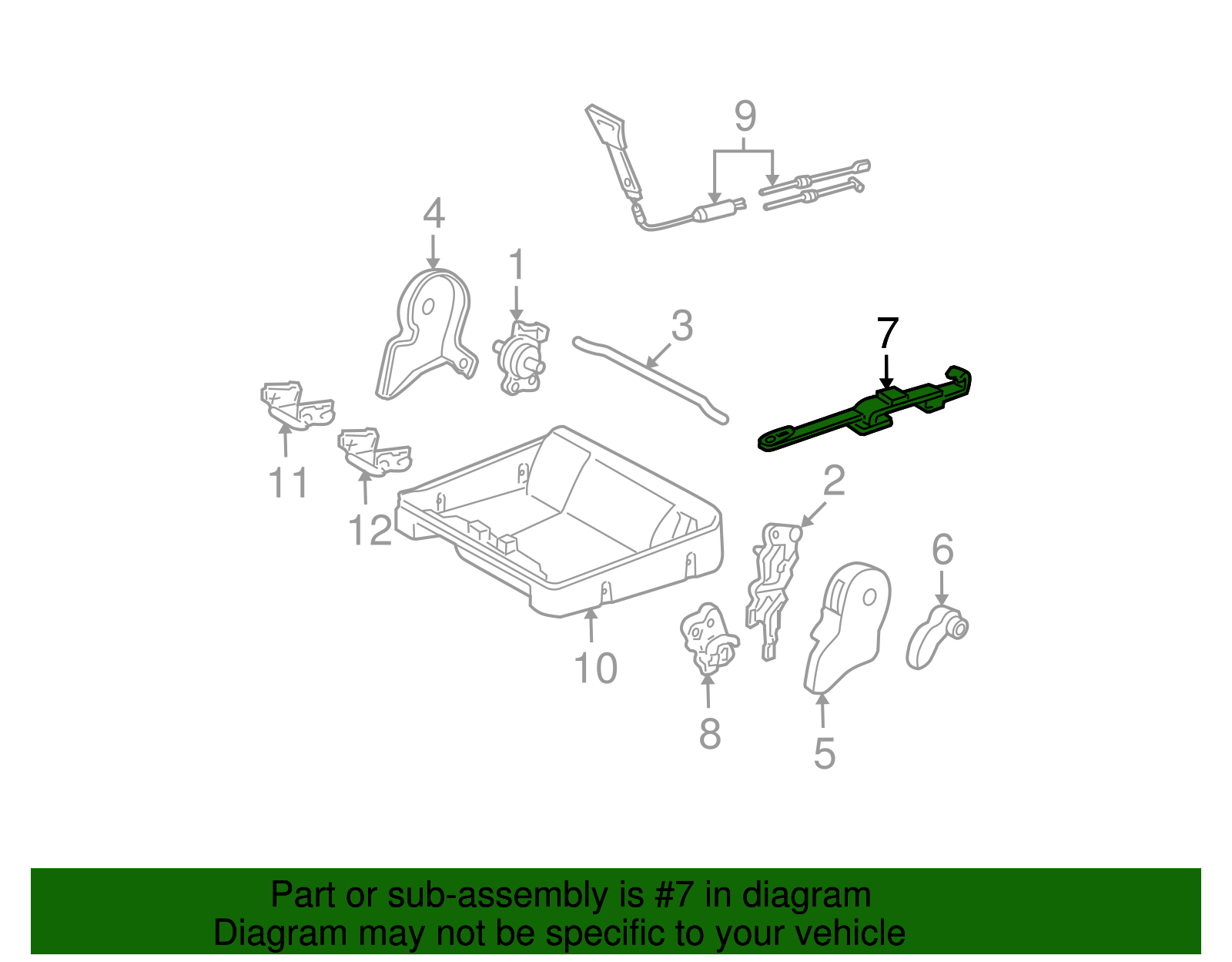 2001-2007 Toyota Check Strap 78950-0C010-B2 | Toyota Parts Center