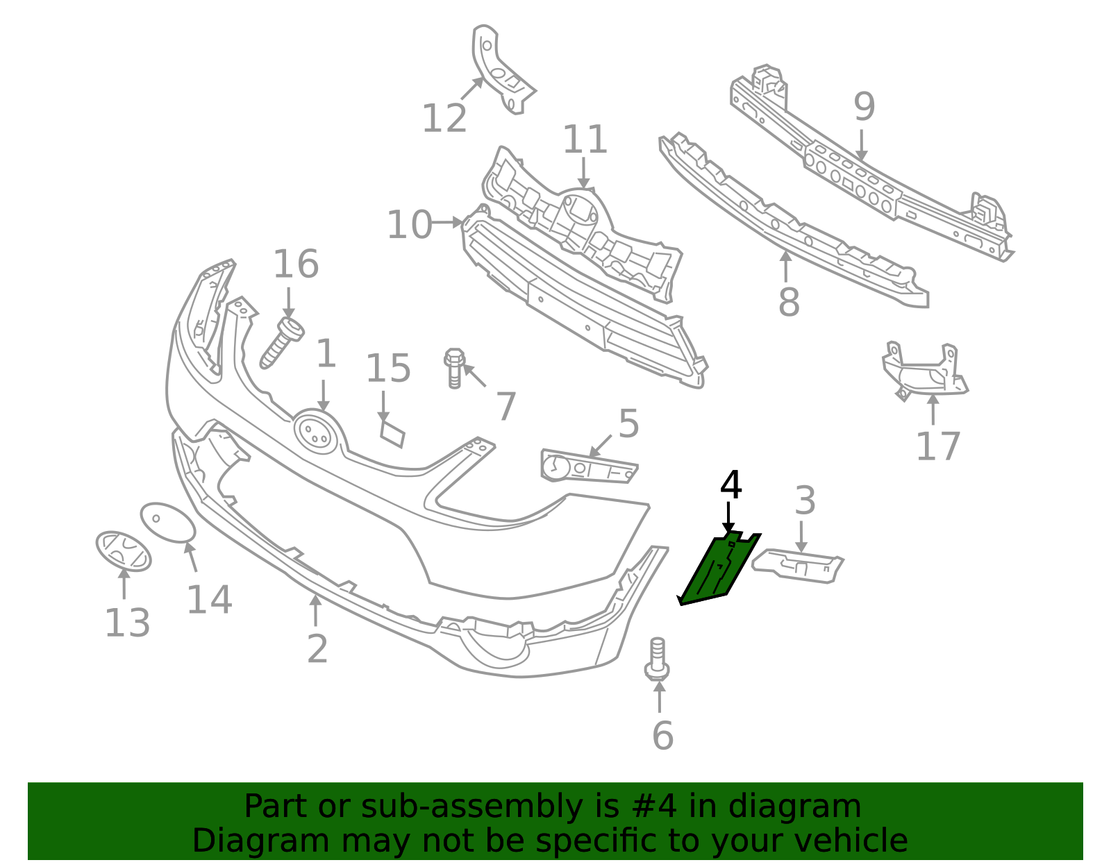2007-2012 Hyundai Veracruz Bumper Cover Side Bracket 86578-3J020 ...