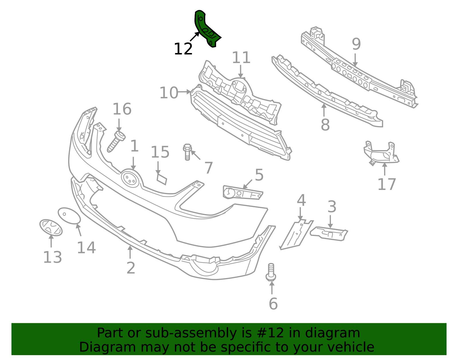 2007-2012 Hyundai Veracruz Lower Bracket 86556-3J000 | MotorMotor