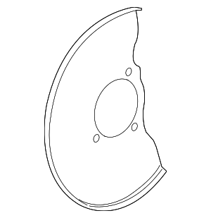 94775729 - Front Passenger Side Brake Dust Shield 2015-2020 GM ...