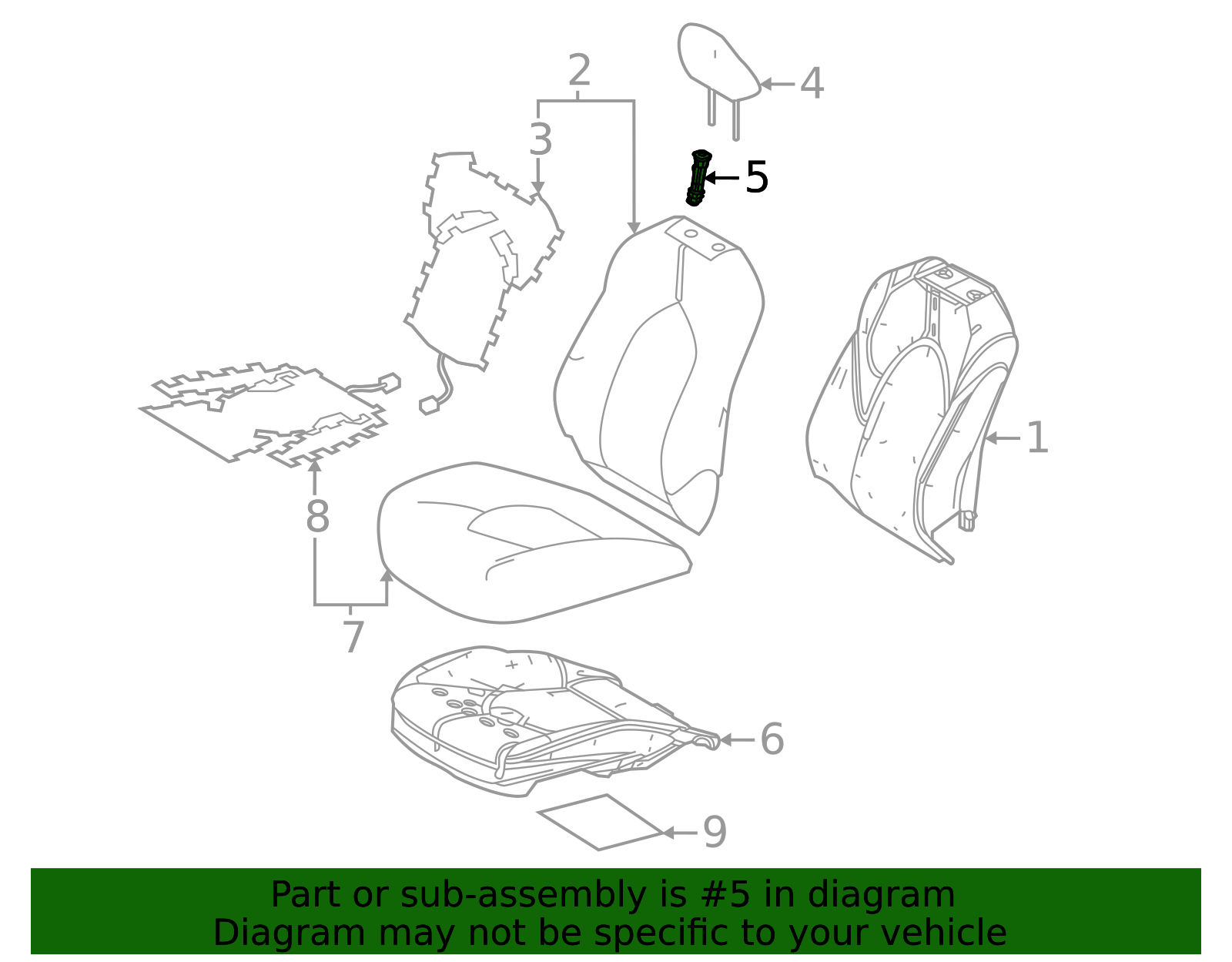 Headrest Guide 71931-0R050-B1 - Support and Adjustment Restored ...