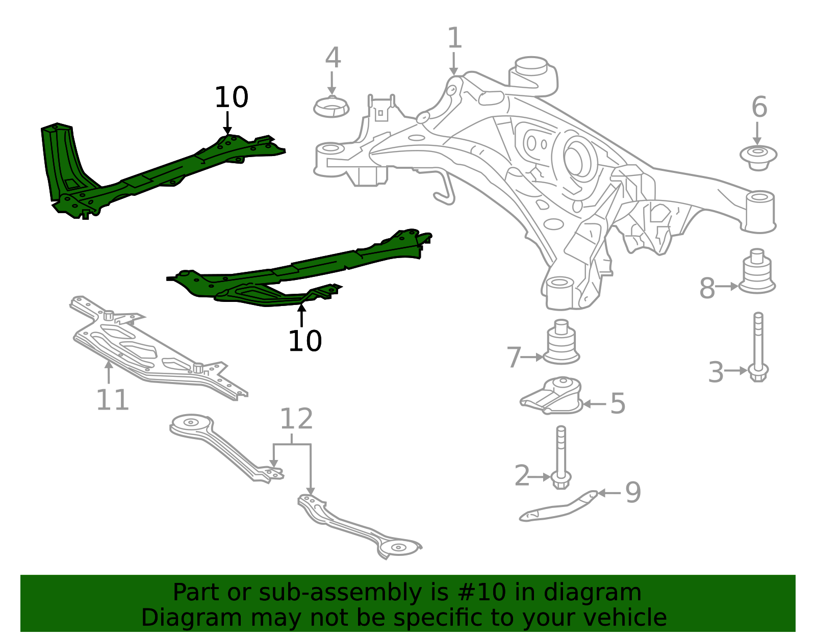 52206-24020 - High-Quality Suspension Subframe Reinforcement Bracket ...