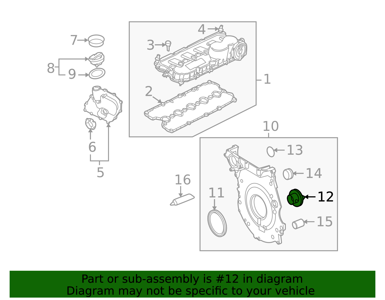 2010-2014 Volkswagen Golf Timing Cover Plug 07K-109-273 | OEM Parts Online