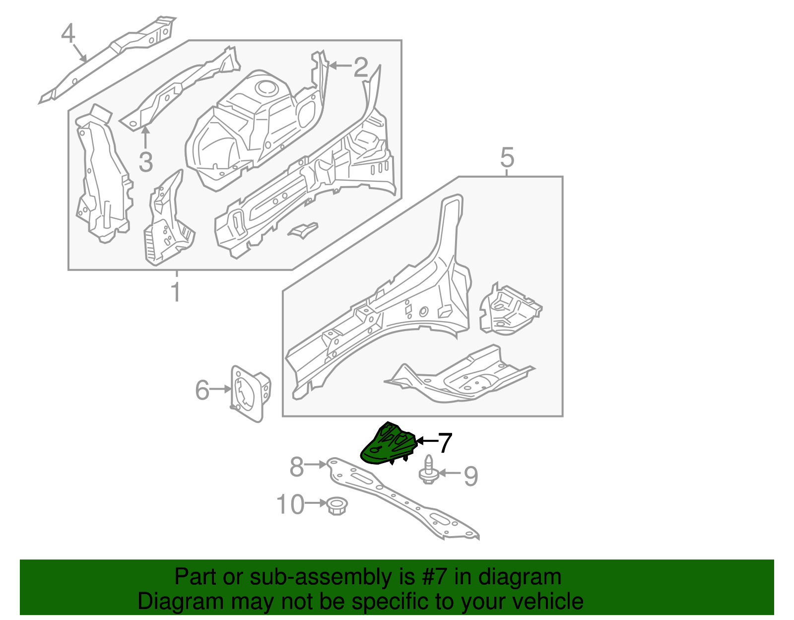2013-2020 Ford Support Bracket DG9Z-5A099-C | Ford OEM Parts Outlet