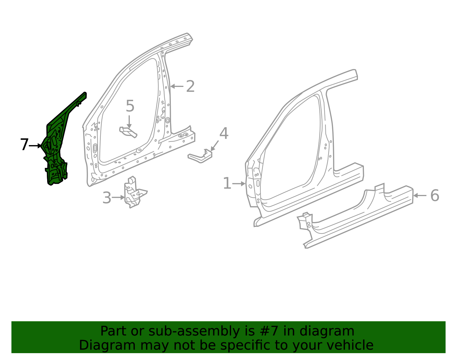 64115-TZ3-325ZZ - 2015-2020 Acura TLX - Pillar, R Front | All Discount ...