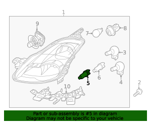 26261-9B90D - Bulb - 2010-2012 Nissan Altima | Nissan OEM Parts Direct