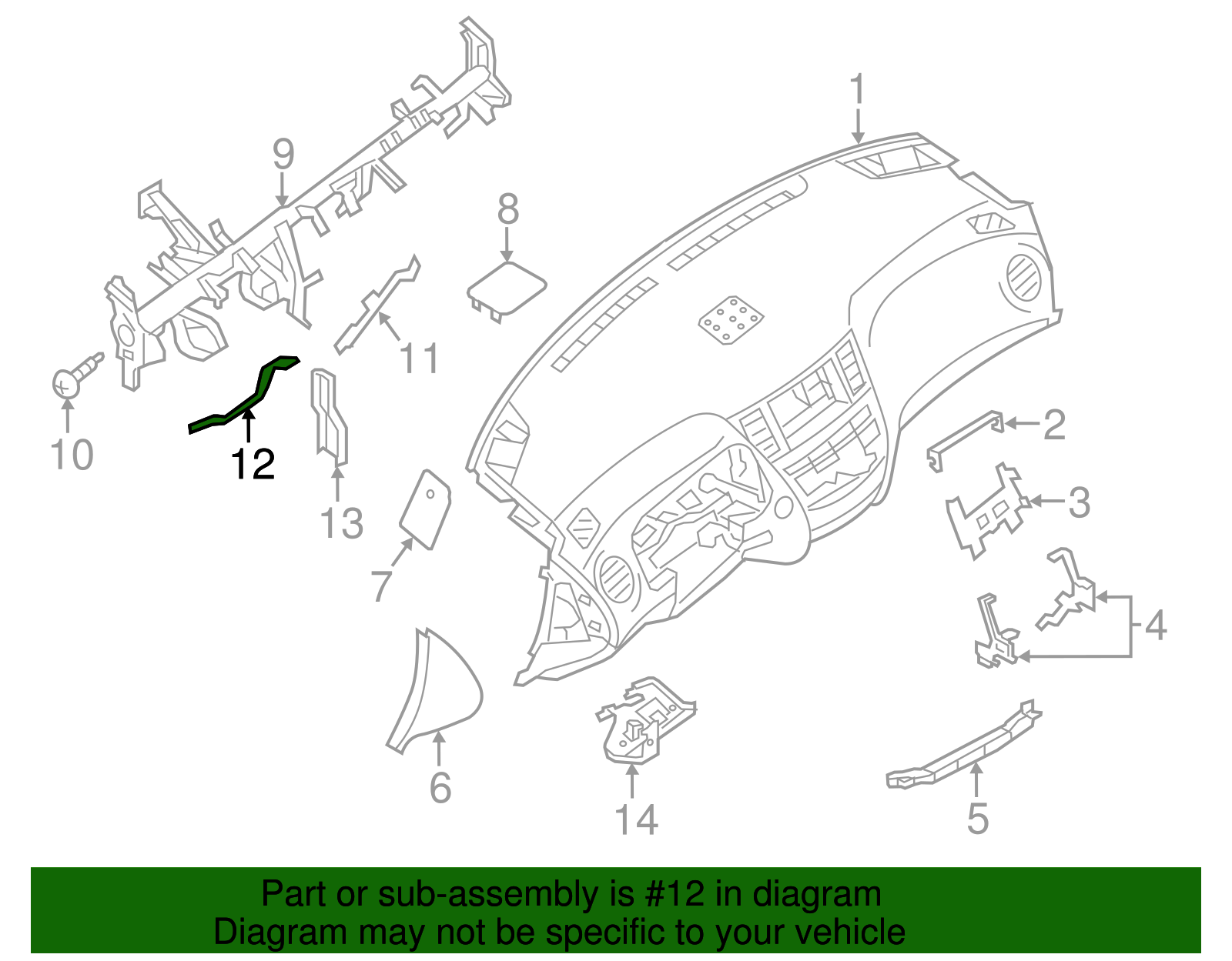2013 Infiniti JX35 Reinforced Beam Bracket 67503-3JA0A | Infiniti of Nashua