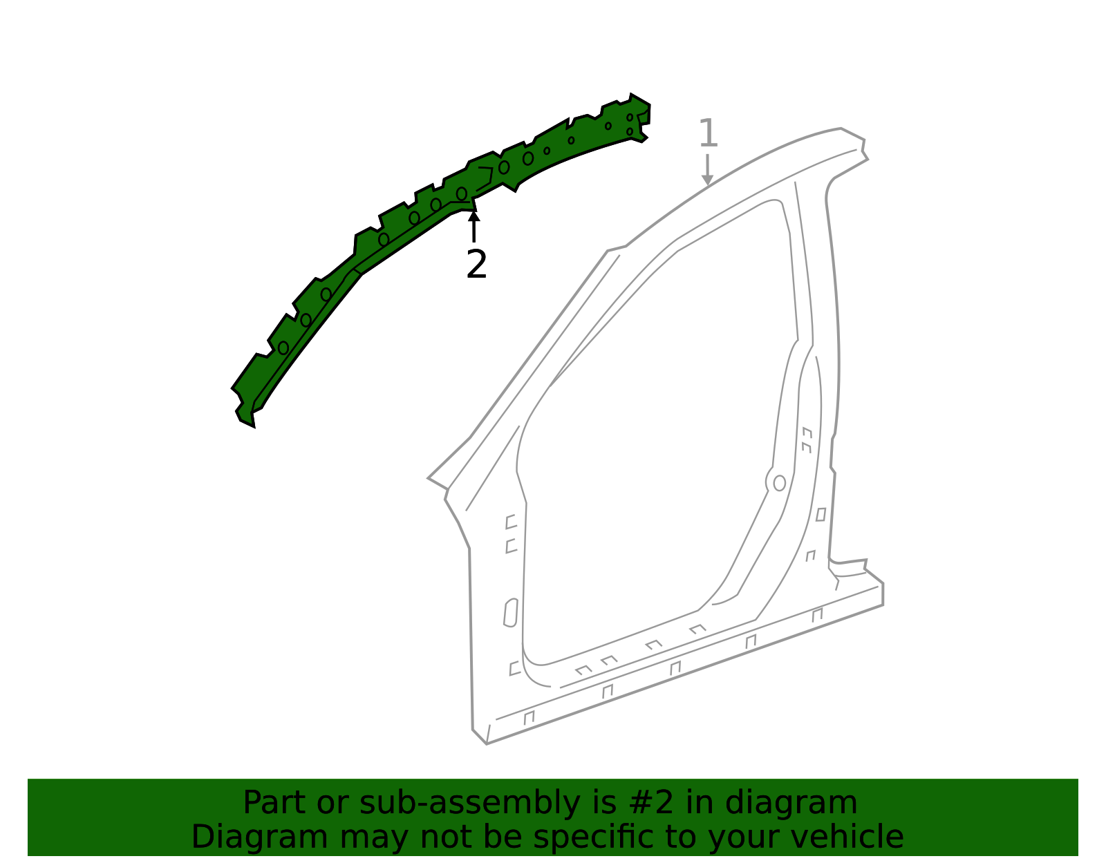 63520-T0A-A00ZZ - High-Quality Roof Side Rail Reinforcement for 2012 ...
