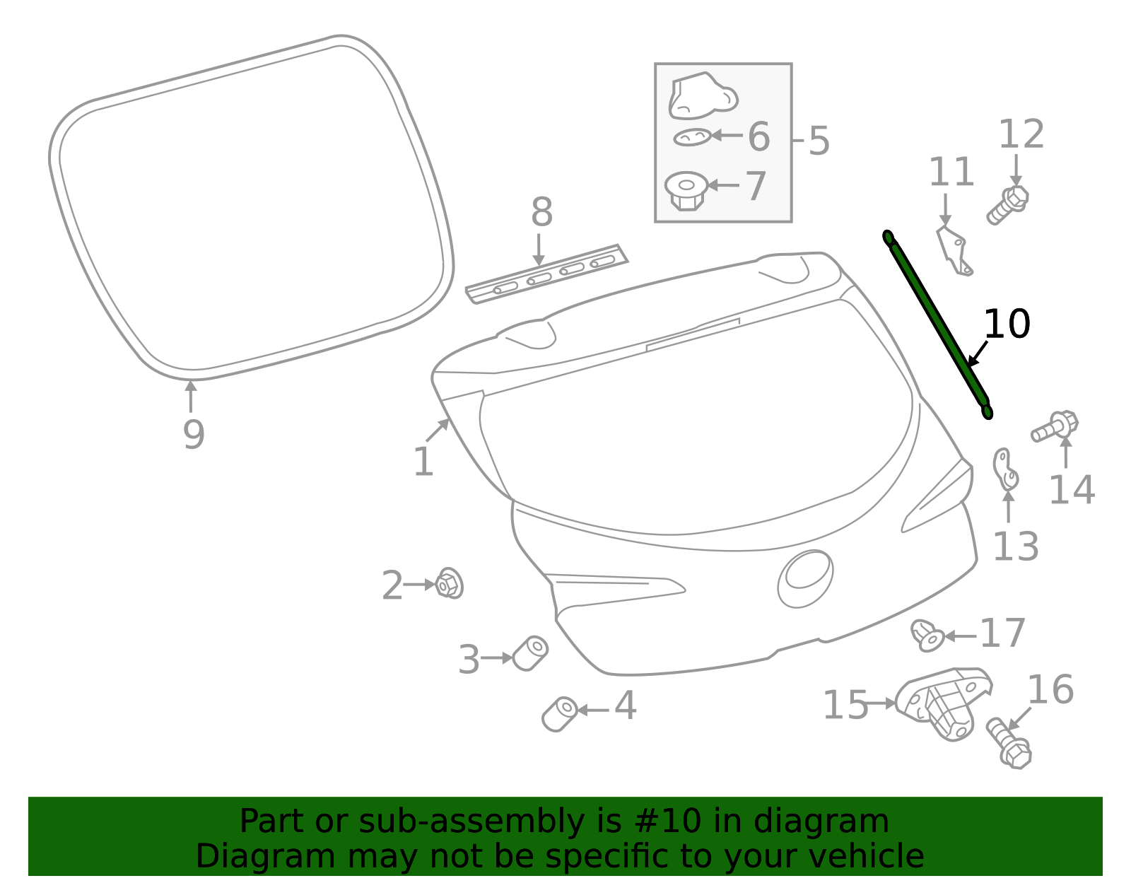2019-2025 Toyota Lift Cylinder 68950-0WE20 | MotorMotor