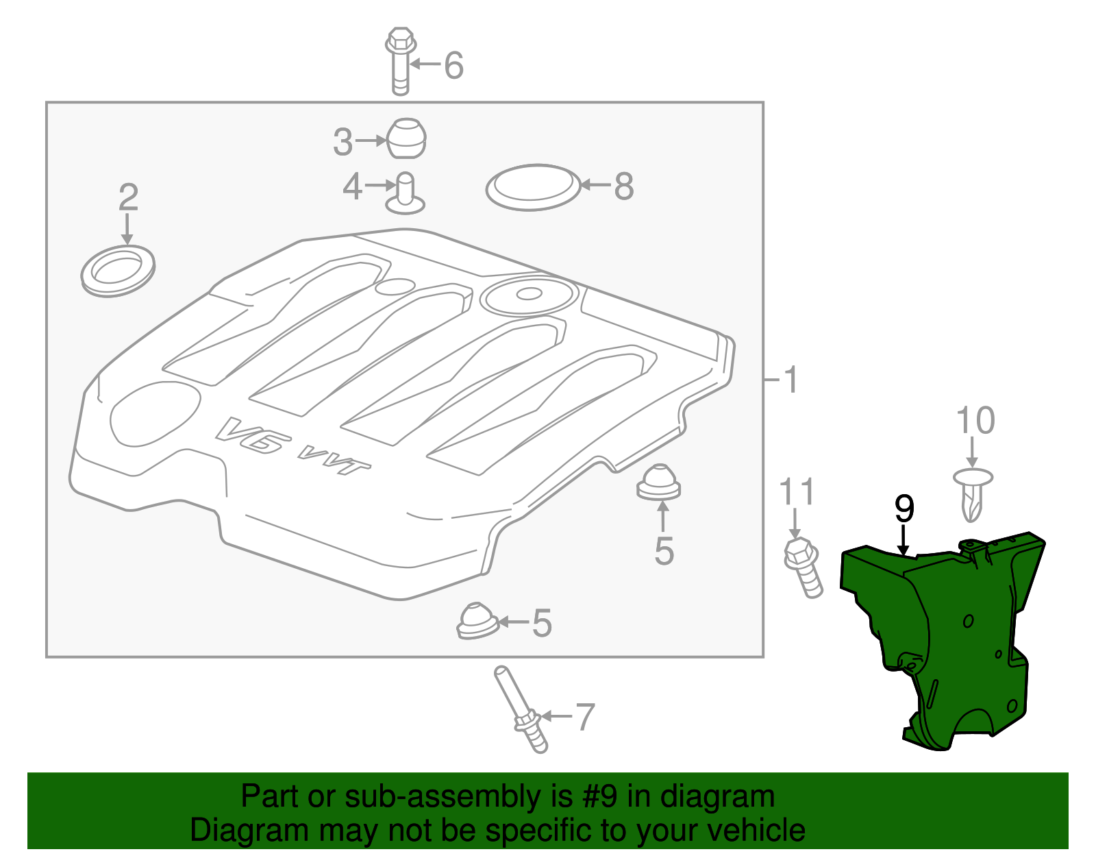 2013-2015 Cadillac XTS Engine Intake Manifold Cover 12654141 | Capital ...