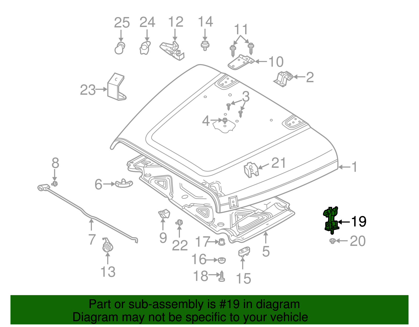 1997-2006 Jeep Wrangler Latch 55176636AD | Mopar Parts Canada