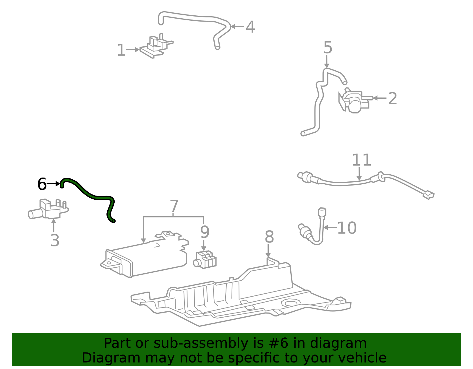 17308-0V050 Vacuum Hose - Toyota | Mike Calvert Toyota Parts