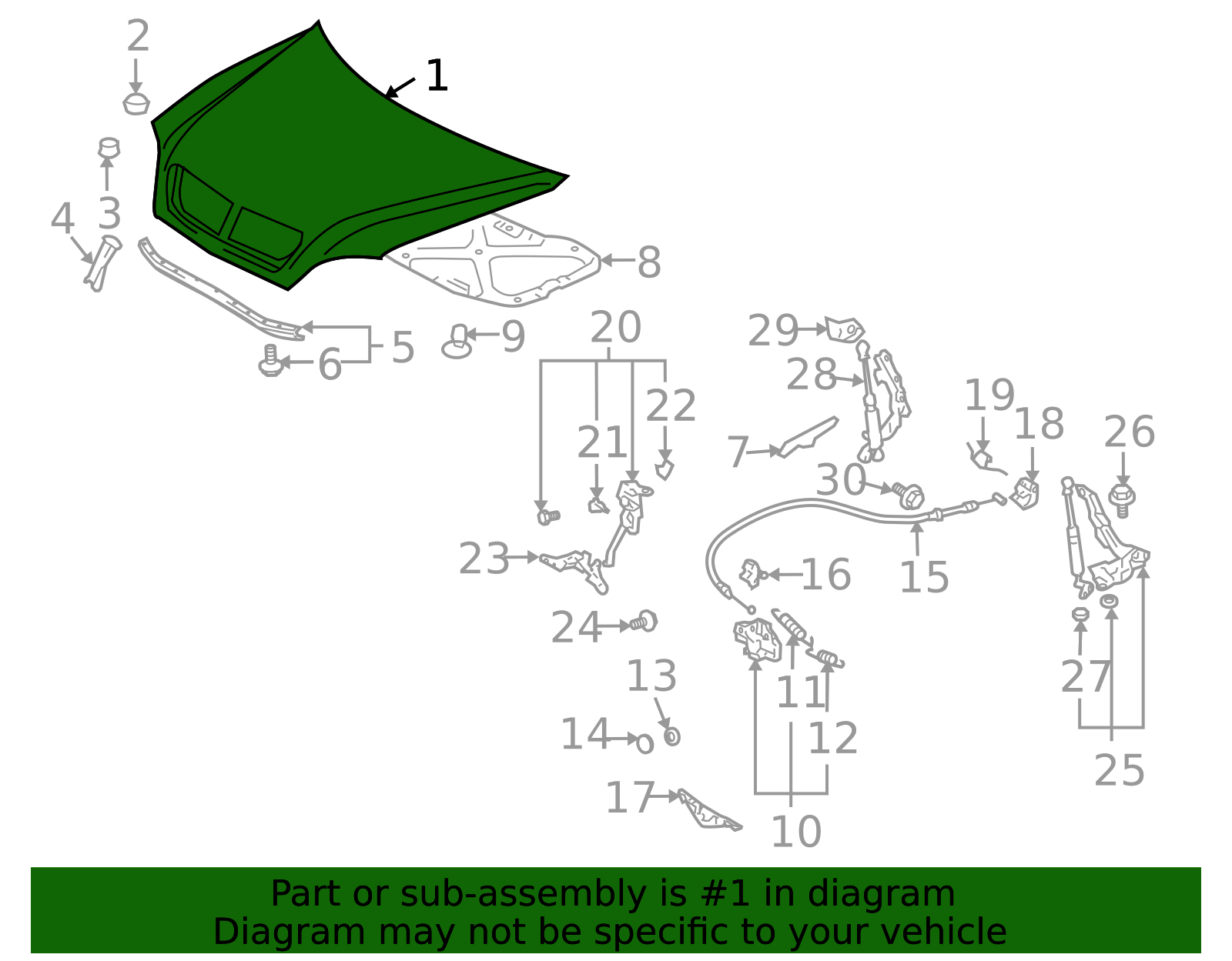 53301-0E020 - Hood Panel 2004-2009 Lexus | Lexus Parts Outlet