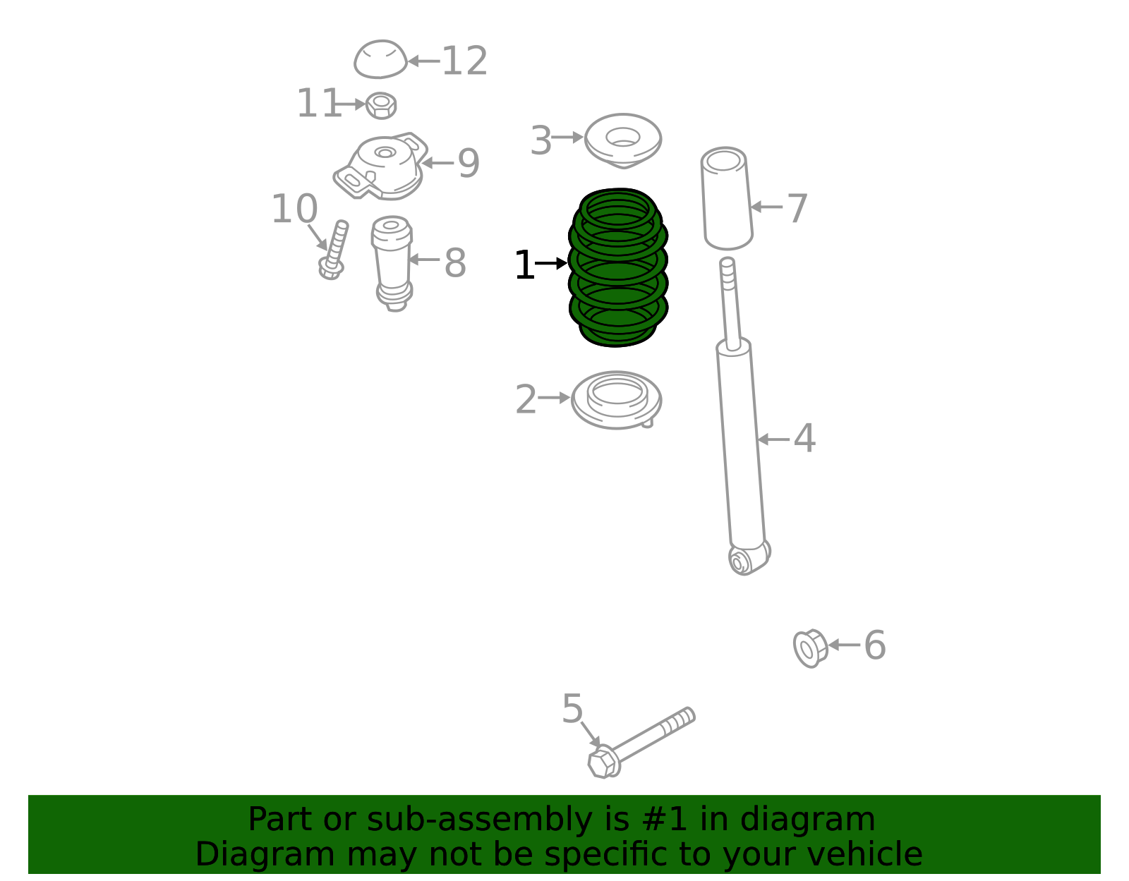 2015-2021 Volkswagen Coil Spring 5Q0-511-115-BG | OEM Parts Online