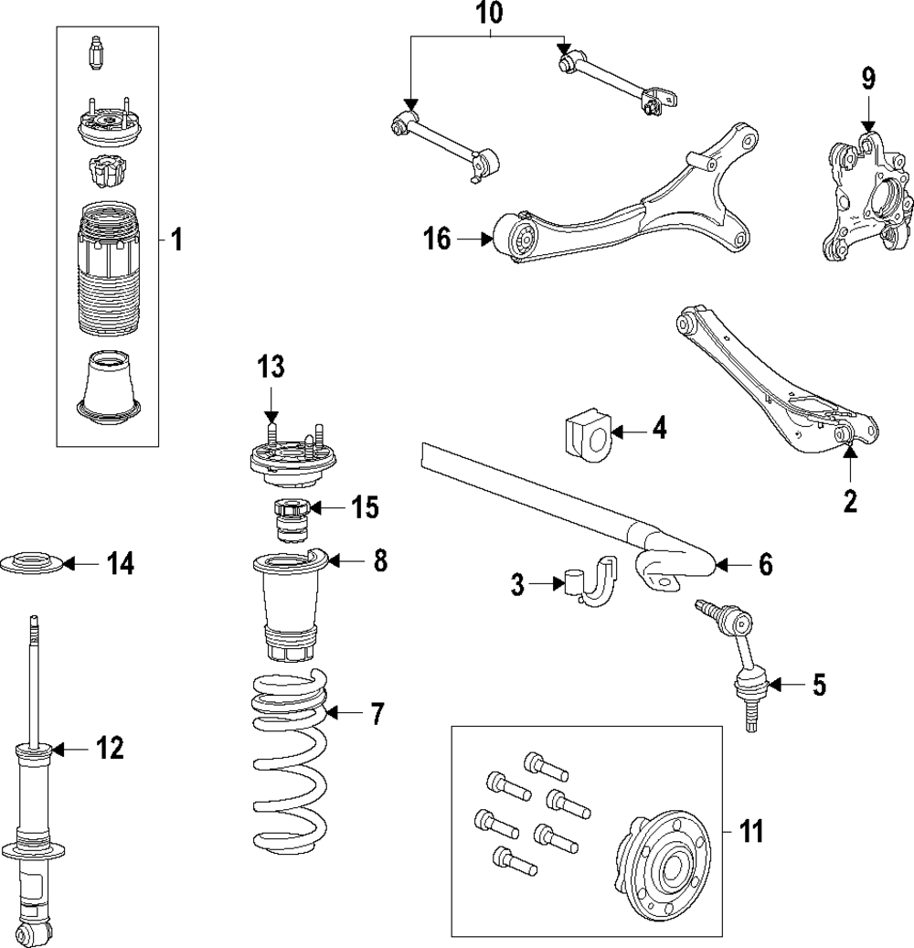 GM Suspension Stabilizer Bar - Ride Handling Control - Part #84759530 ...