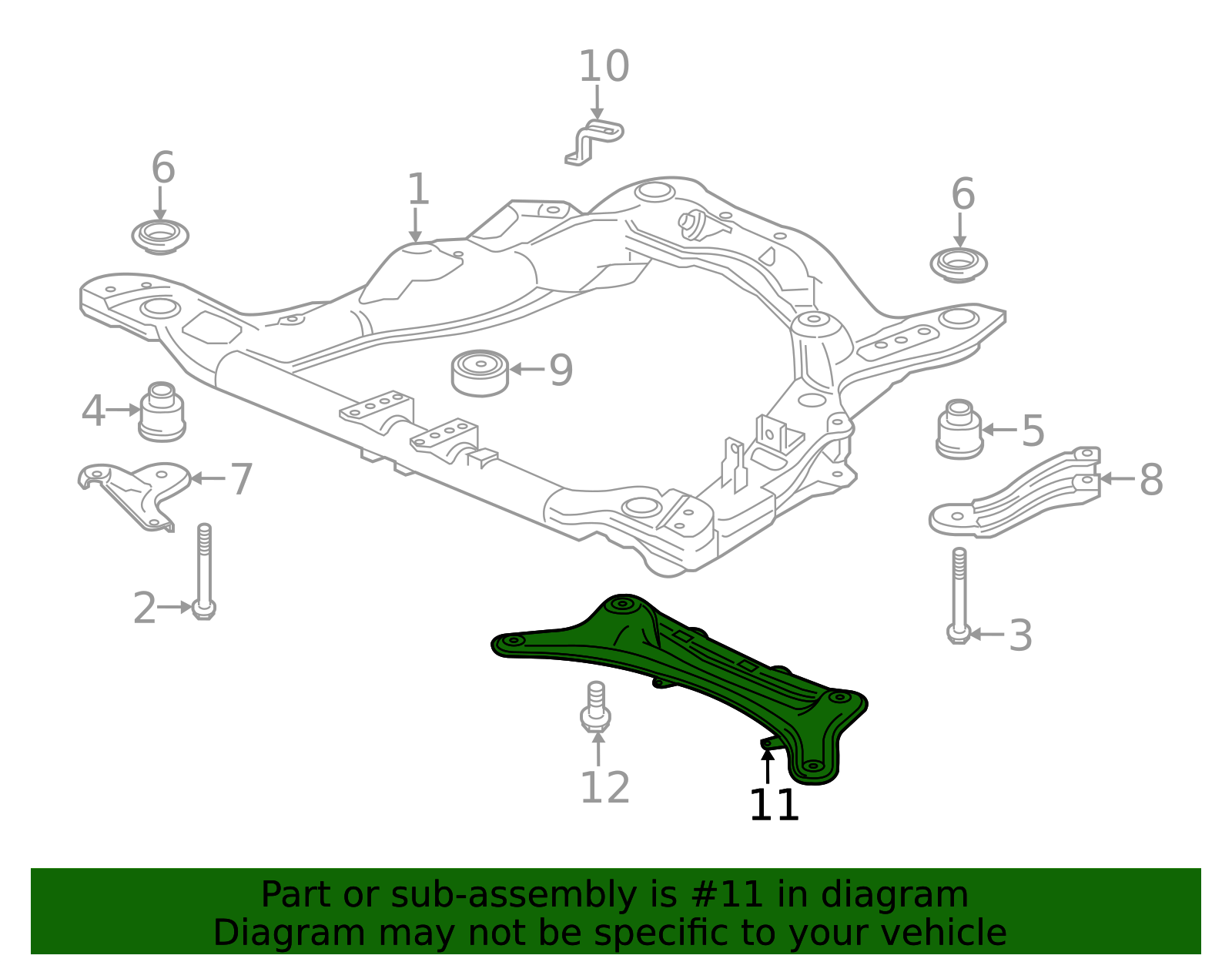 50240-TZ5-A02 - 2014-2020 Acura MDX - Stiffener, Front Sub-Frame | All ...