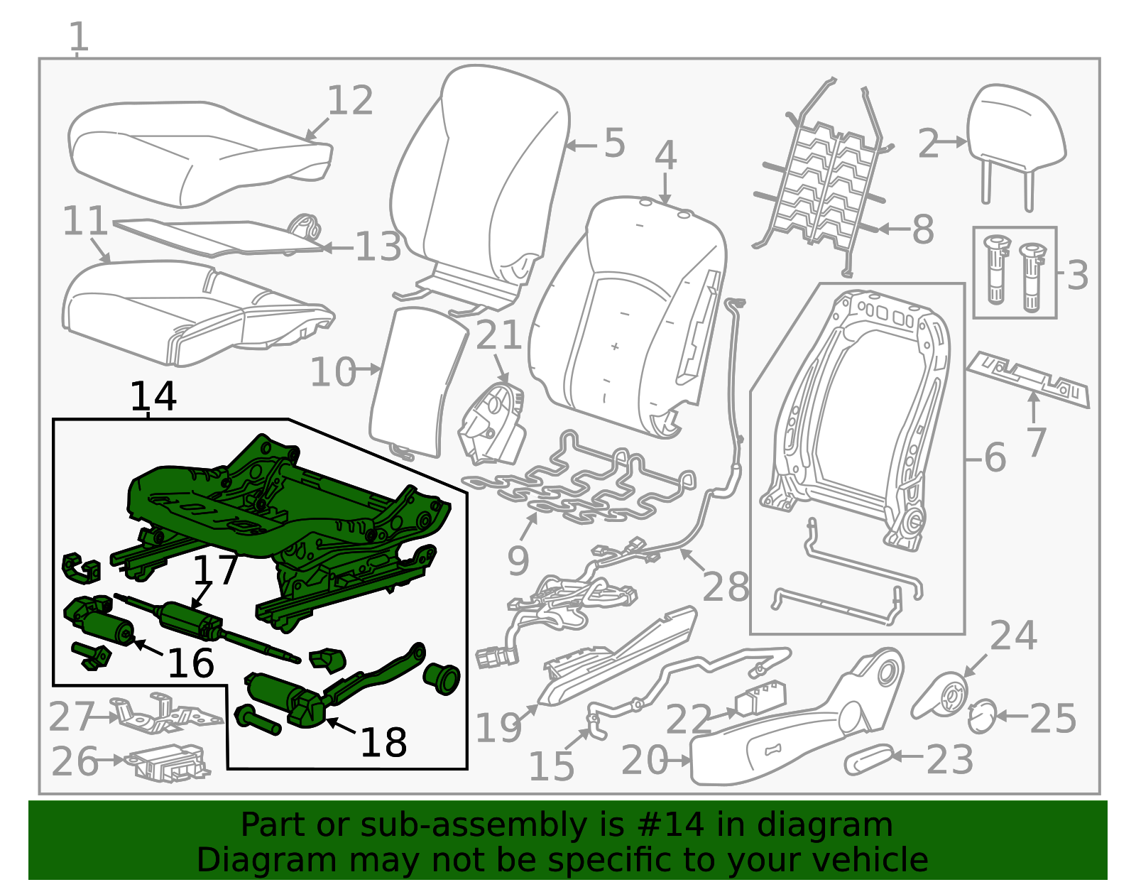 13581475 - OEM GM Cushion Frame | GMPartsCenter.net | GM Parts Center